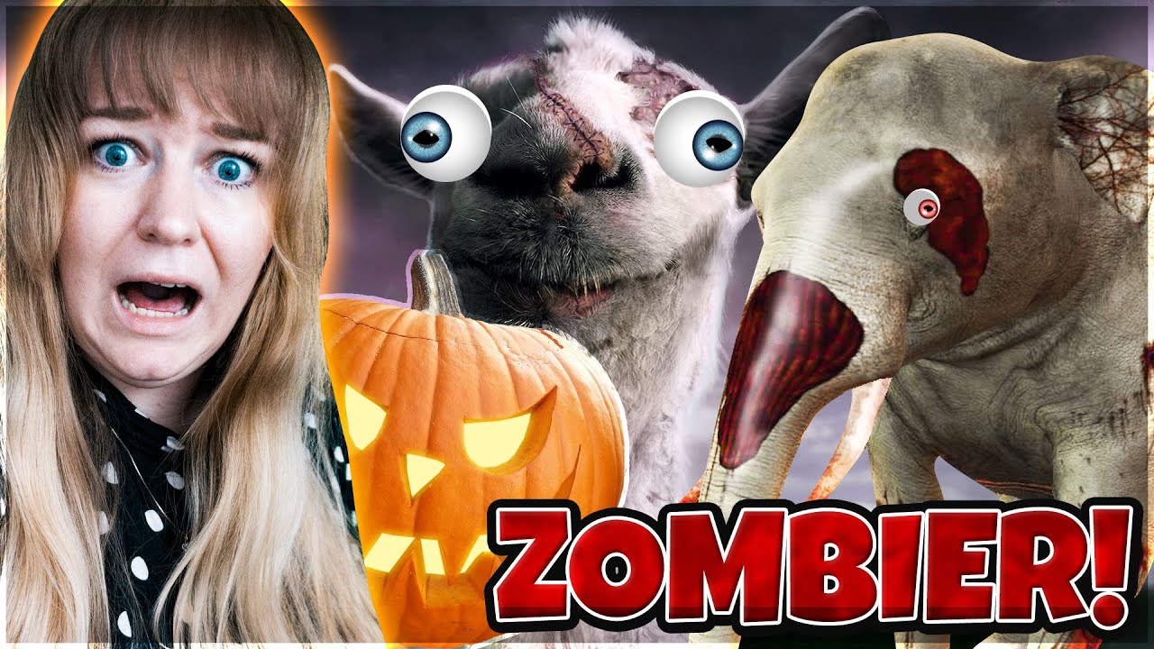 JEG ER EN ZOMBIEGED! *HALLOWEEN SPECIAL* | Goat Simulator dansk [GOATZ ...