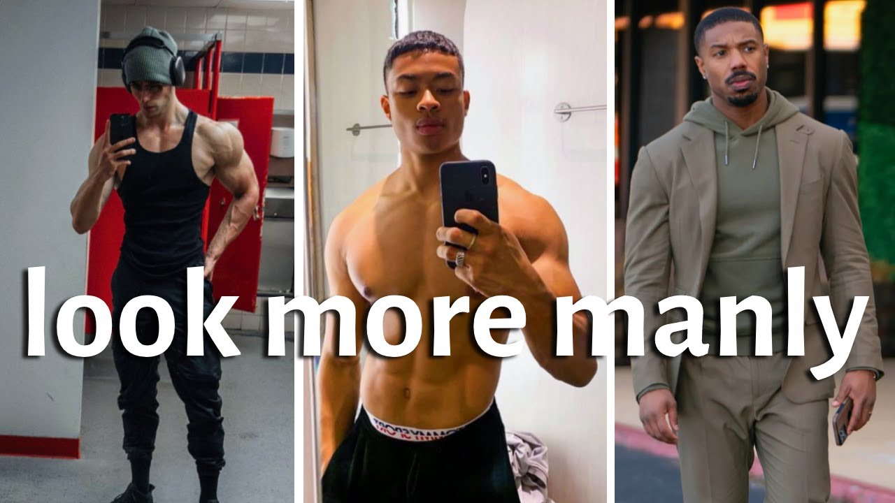 how to look more masculine SIMPLE step-by-step guide - YouTube