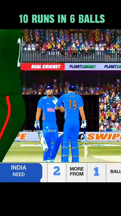 IND VS BAN:10 Runs Required In 6 Balls! Will They Make It? | Real Cricket 24| #gameplay#cricket# ...