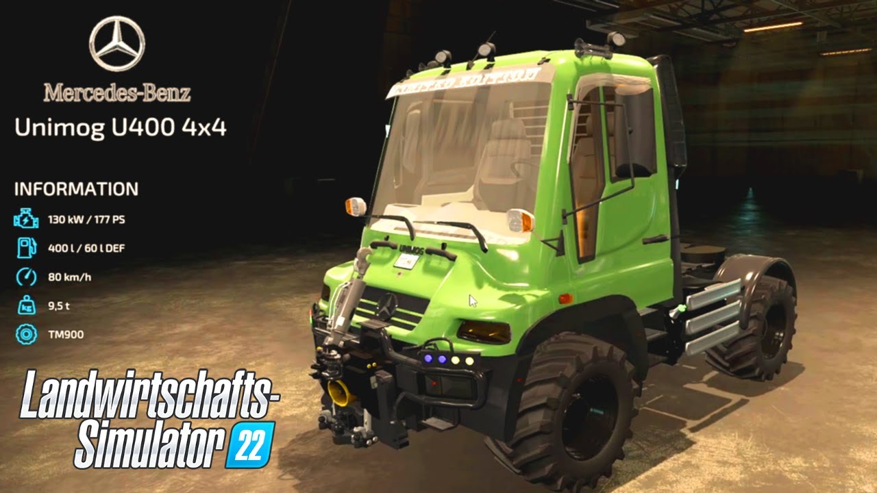 LS22 UNIMOG U400 | Modvorstellung | FARMING SIMULATOR 22 - YouTube