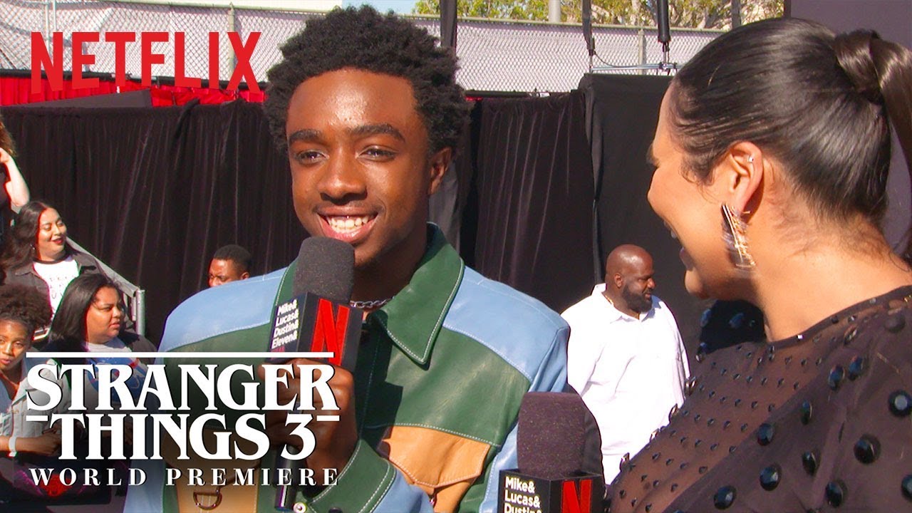 Caleb McLaughlin | Stranger Things 3 Premiere | Netflix - YouTube