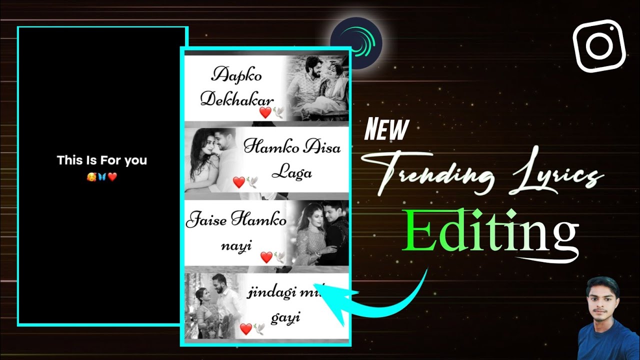 Instagram trending video editing | Trendin Romantic lyrics Video ...
