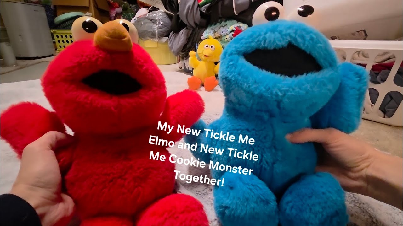 My New Tickle Me Elmo and New Tickle Me Cookie Monster Together! - YouTube