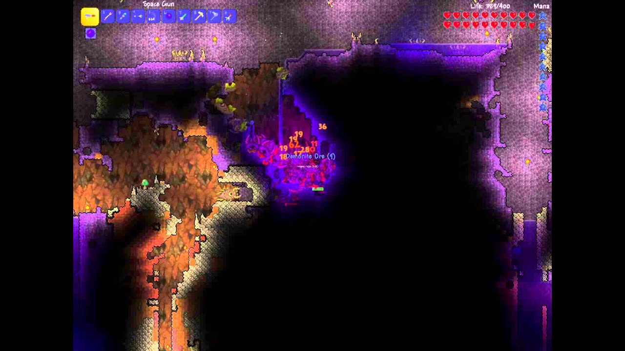 Terraria Boss Fight using Game DVR of Windows 10 - YouTube