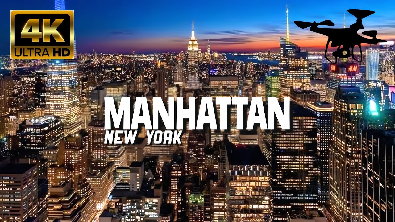 Manhattan, New York In 4K By Drone - Amazing View Of Manhattan, New ...