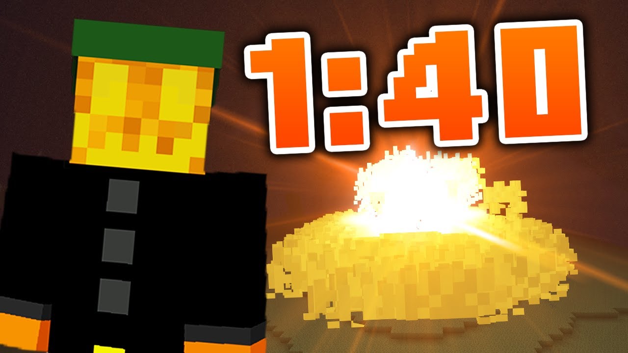 MINECRAFT SPEEDRUN WORLD RECORD (1:40) - INSANE NEW TECH!!! | FORBIDDEN ...