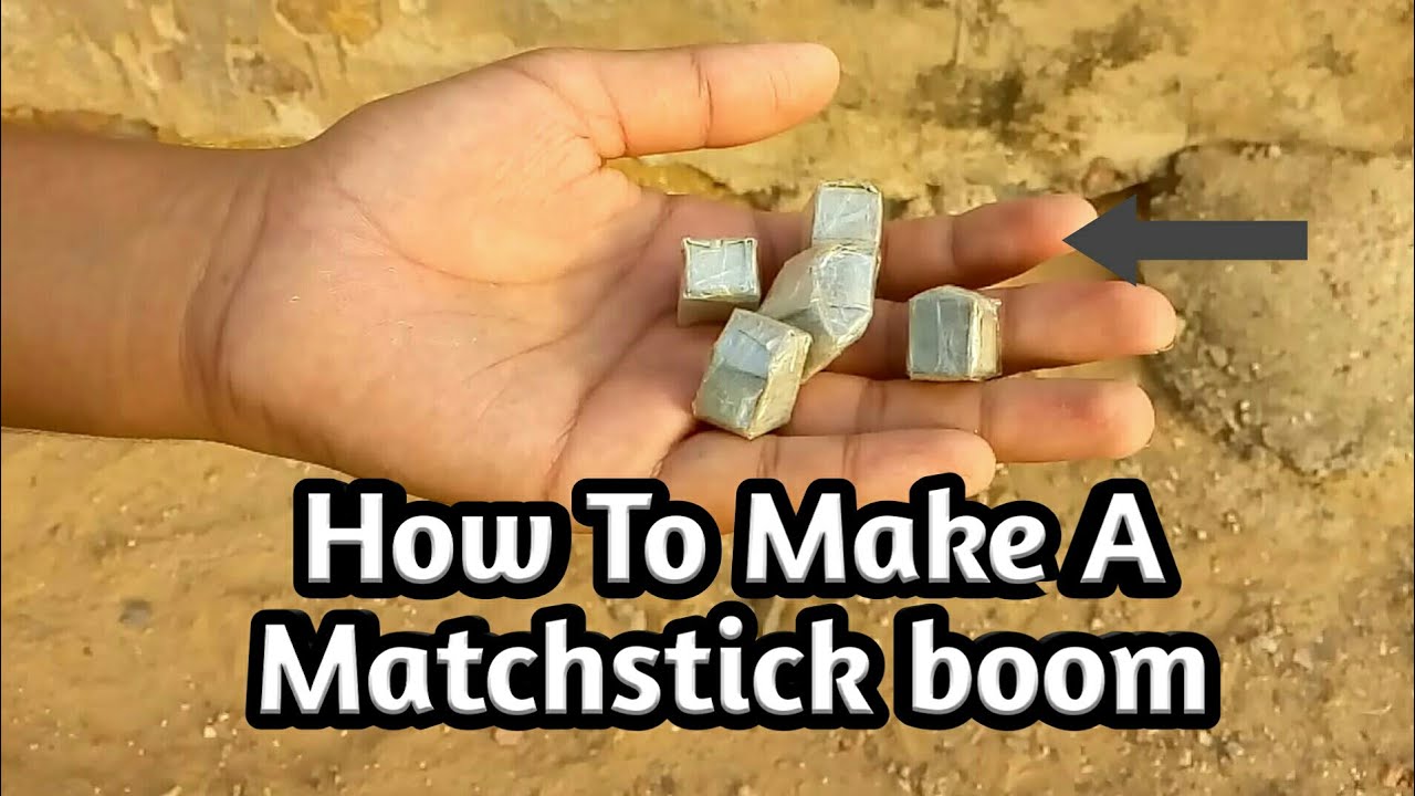 How to make a boom from matchstick|| created by MR Hacker - YouTube