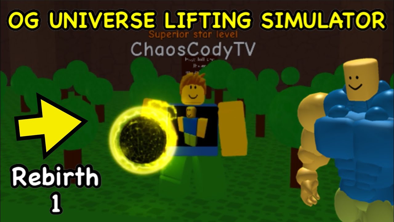 I Unlocked REBIRTH 1 in Roblox OG UNIVERSE LIFTING SIMULATOR! - YouTube