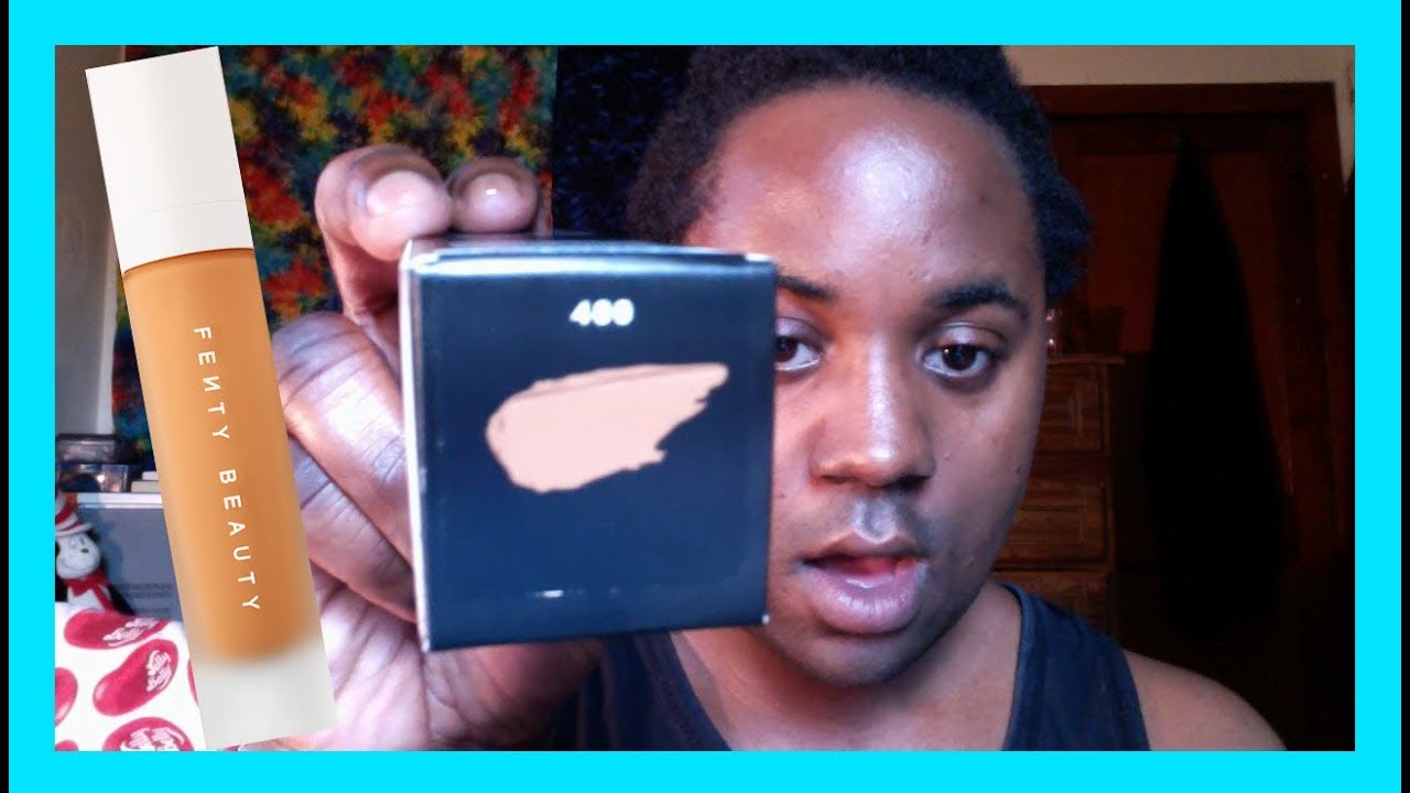 FENTY BEAUTY MAKEUP FOUNDATION SHADE 400 REVIEW, UNBOX, & DEMO | Shade ...