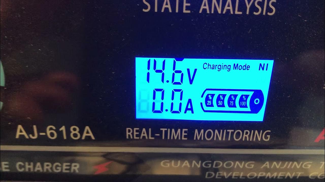 Car Battery charger AJ - 618 A Intelligent Pulse Charger ( ANJING TECHNOLOGY ) - YouTube