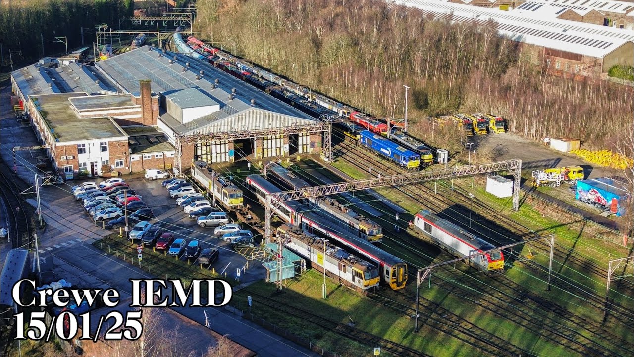 [4K] Drone Footage of Crewe IEMD | 15/01/25 - YouTube