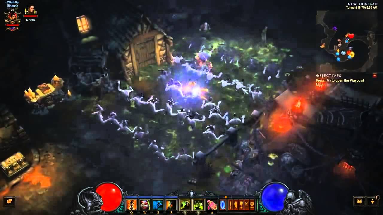 Diablo 3 Witch Doctor Zero Cooldown Wall of Zombies Full Helltooth Set ...