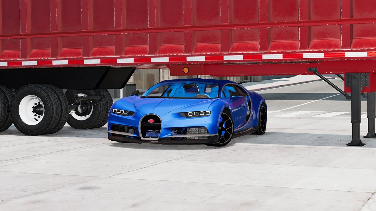 Cars vs Semi Trailer Trucks – BeamNG.Drive - YouTube