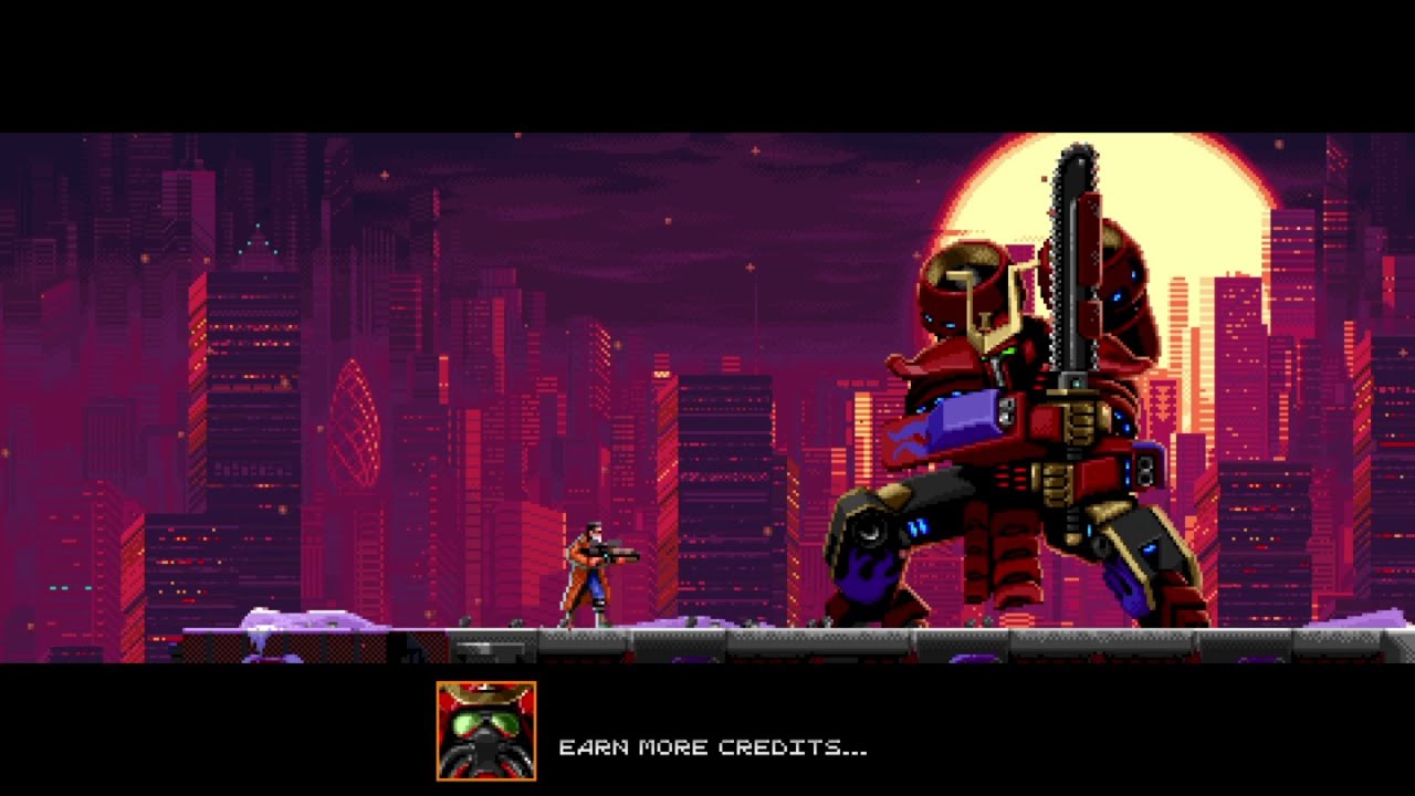 Huntdown FINAL LEVEL (co-op games) - YouTube