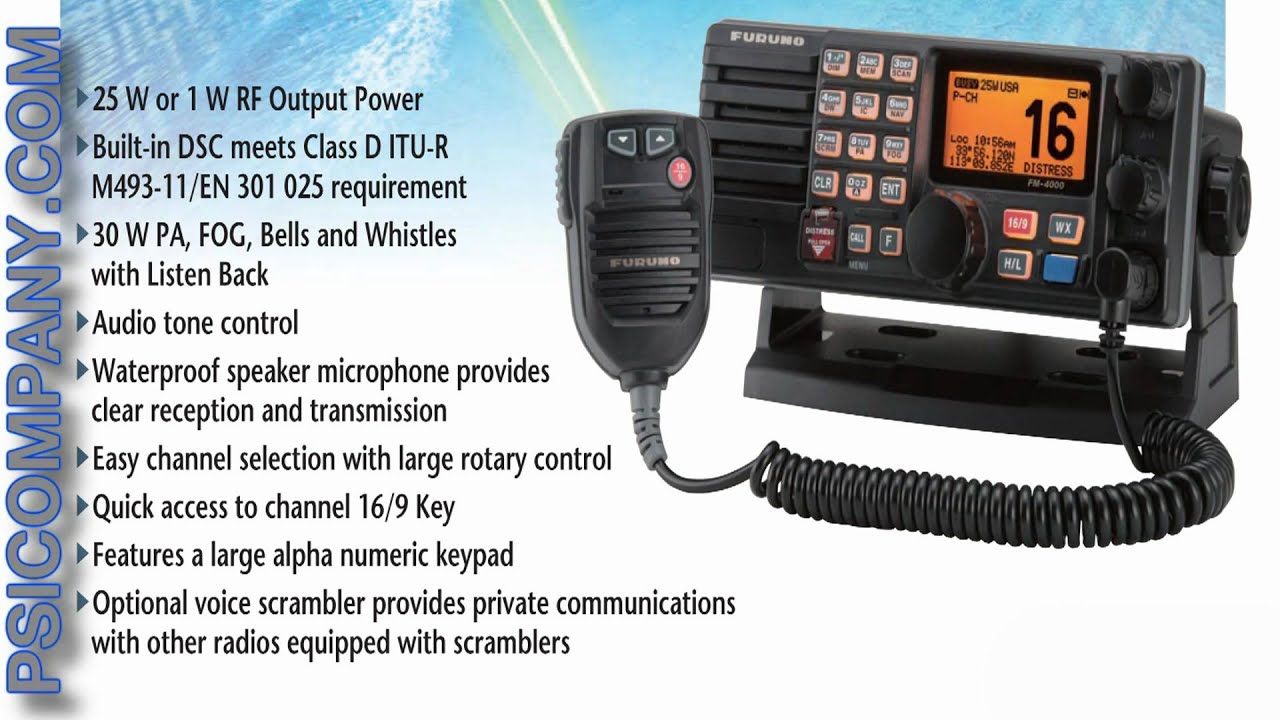 Furuno FM4000 VHF Radio Features - Visit Us for New Models! - YouTube