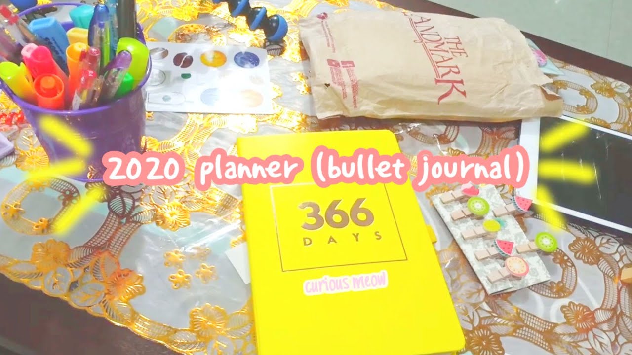 🏻 bullet journal set up 2020 • 366 days planner | curious meow - YouTube