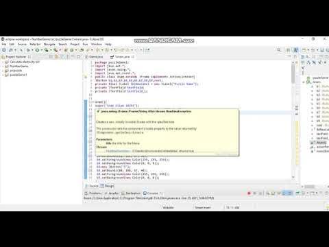 Java Swing | Puzzle Game | 18292 #java #javaswing #bscs6ea - YouTube