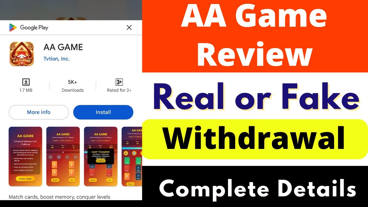 AA Game Real or Fake | AA Game Review | AA Game Withdrawal | Scam or ...