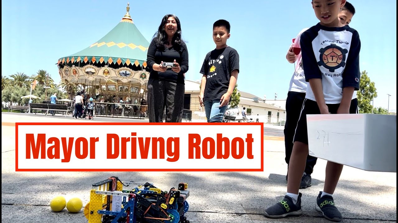 First Mayor Who Scores On Robot. Flying Cheese, Techno Turtle with ...