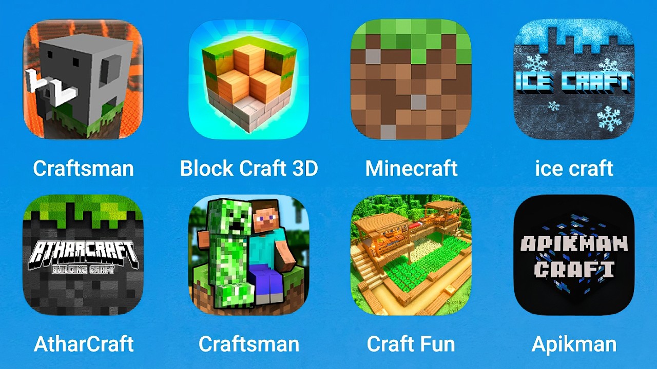 Craftsman, Block Craft 3D, Minecraft, Ice Craft, AtharCraft, Craftsman ...