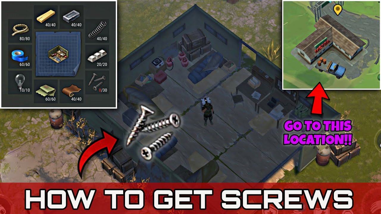 HOW TO GET SCREWS!!! | BUILDING BARRACKS IN THE SETTLEMENT!! | Last Day ...