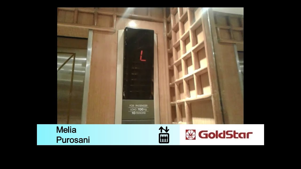 GoldStar Traction Elevators at Melia Purosani, Yogyakarta - YouTube