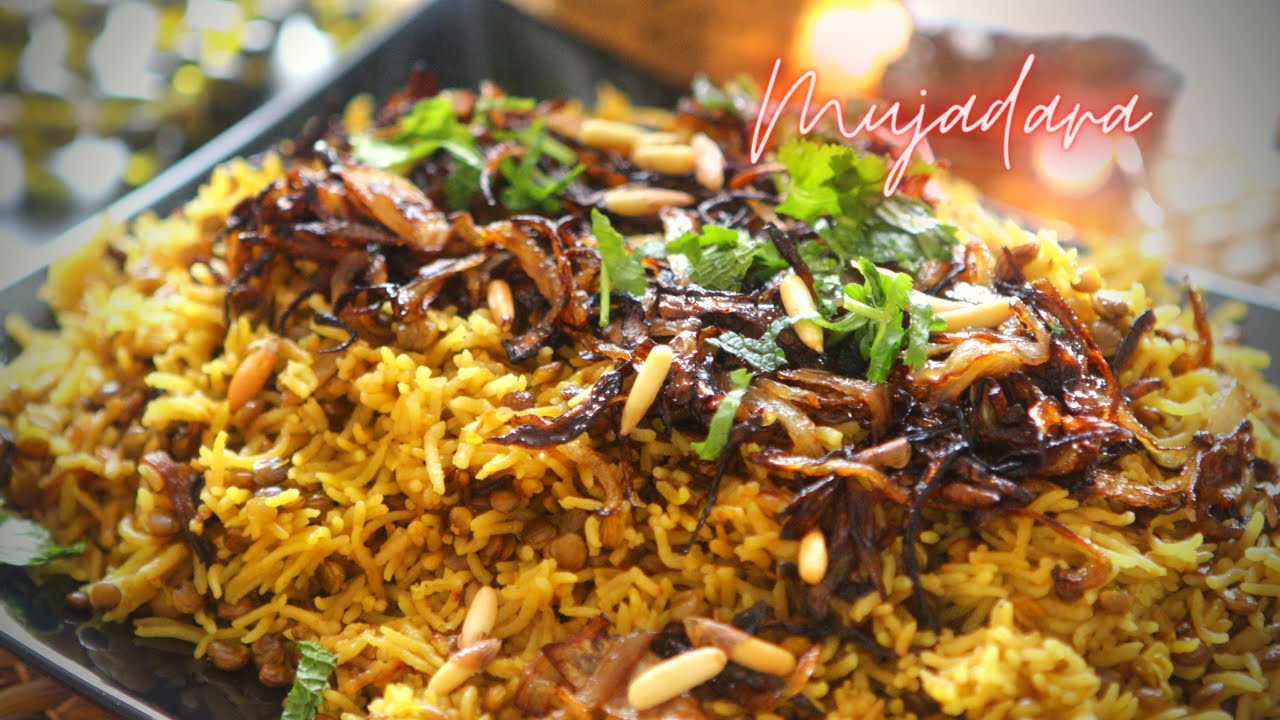 Mujadara Recipe - Rice with Lentils and Caramelised Onions - Middle ...