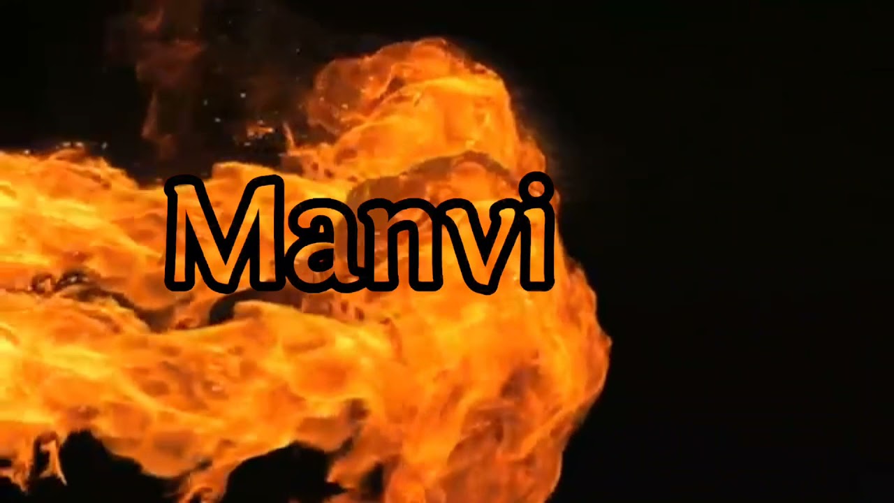 Manvi name art ️🥰 - YouTube