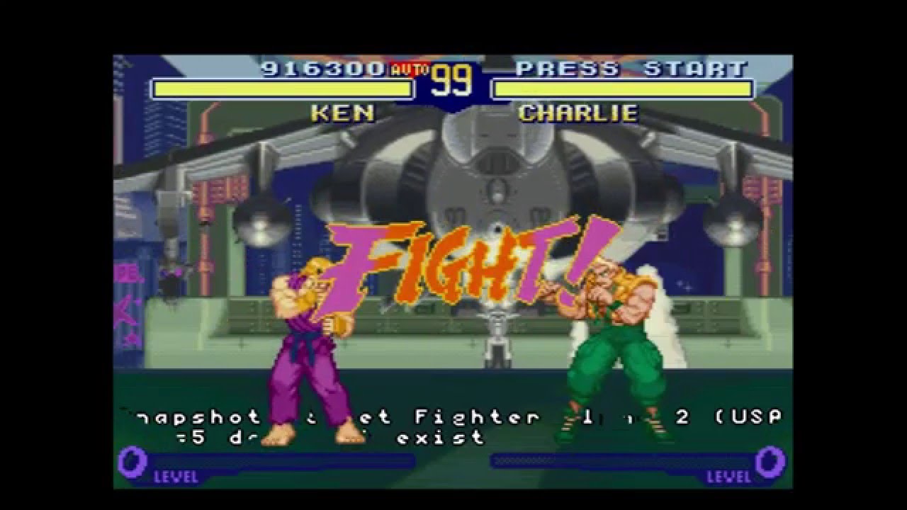 Street Fighter Alpha 2 - Stage 07 - ken vs charlie - YouTube