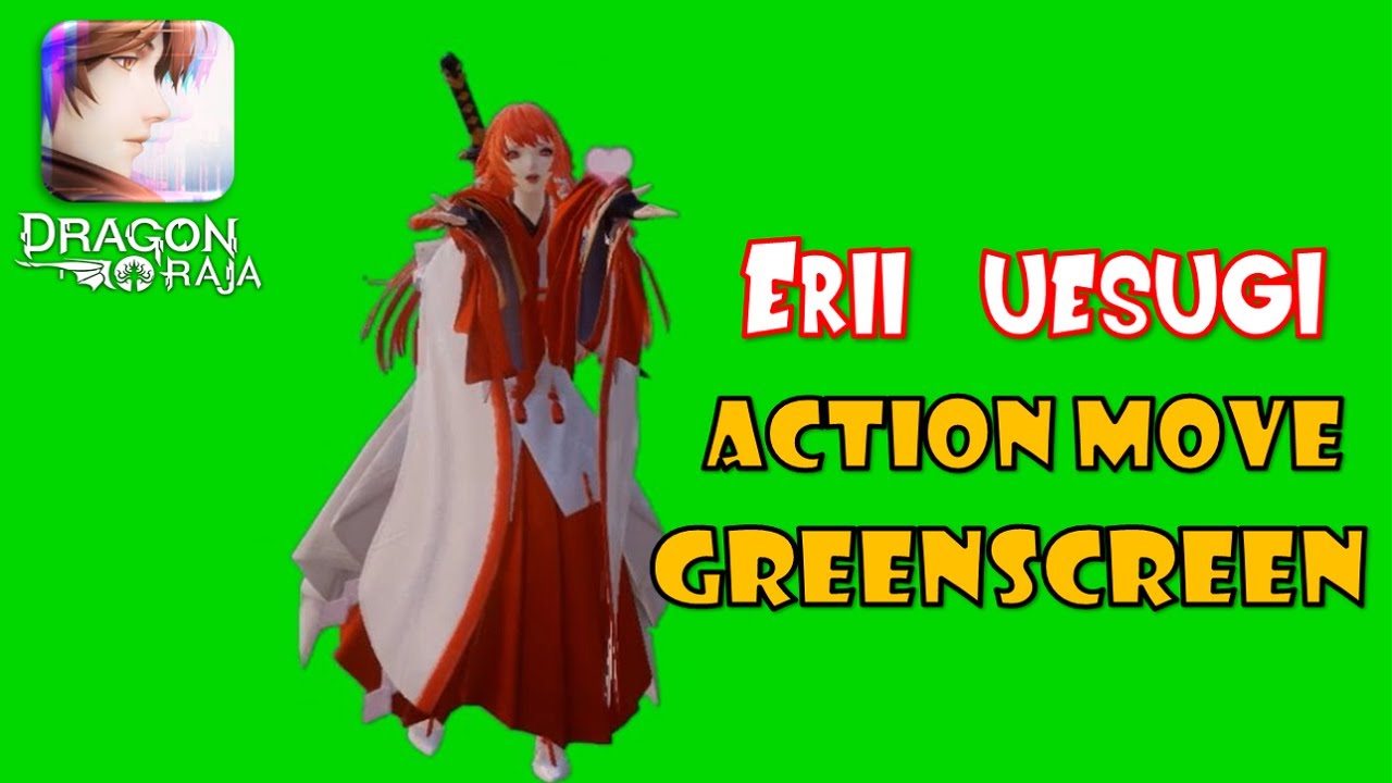 Dragon Raja Green Screen Erii Uesugi Action move - YouTube