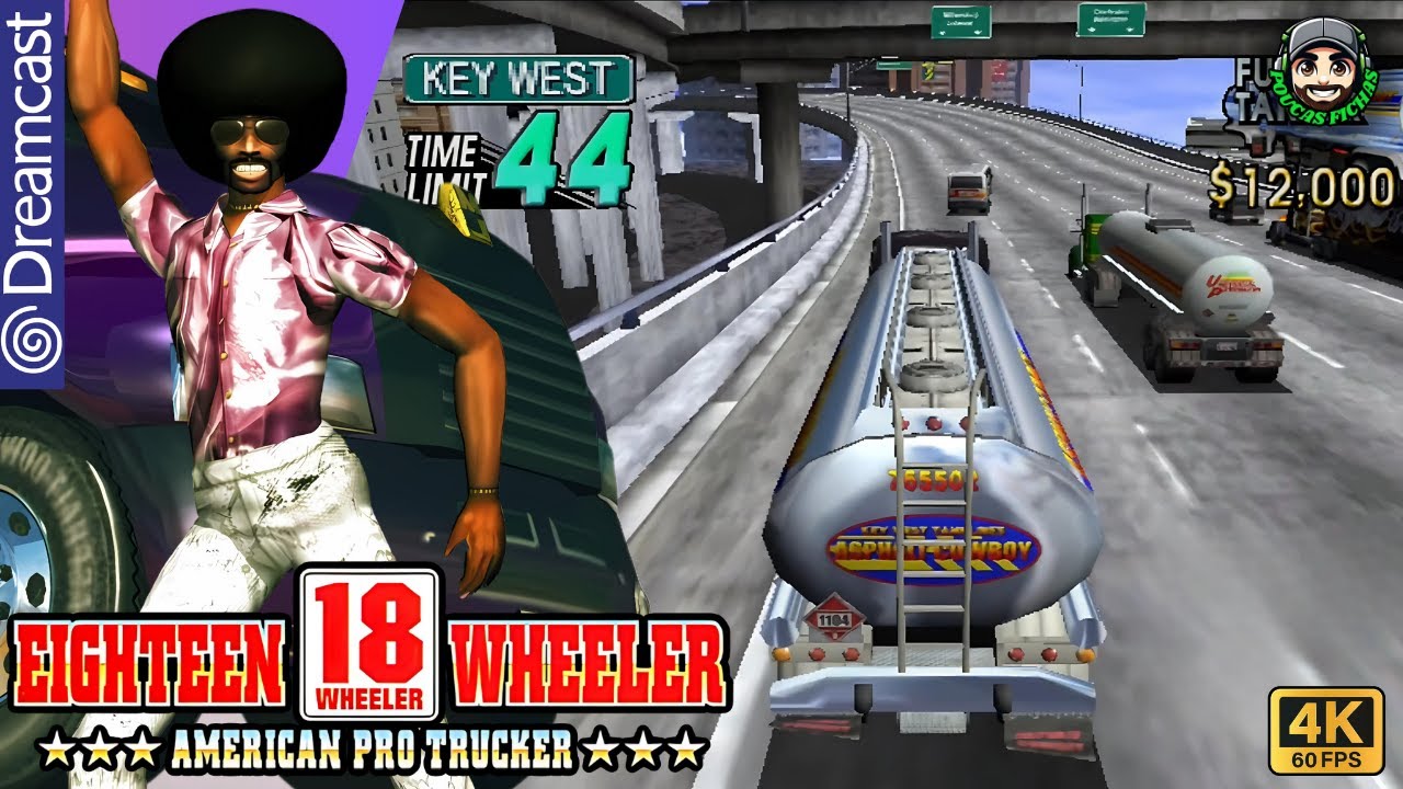 18 WHEELER: AMERICAN PRO TRUCKER ( DREAMCAST / 2000 ) ARCADE MODE - 4K ...