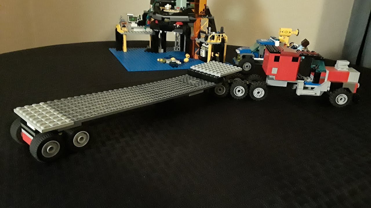 Red Lego Peterbilt truck that I built - YouTube