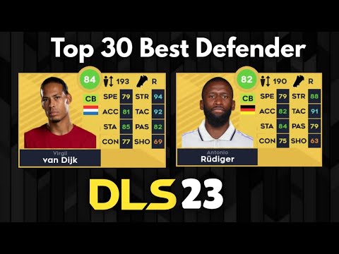 DLS 23 | Top 30 Best Defenders in Dream League Soccer 2023 - YouTube
