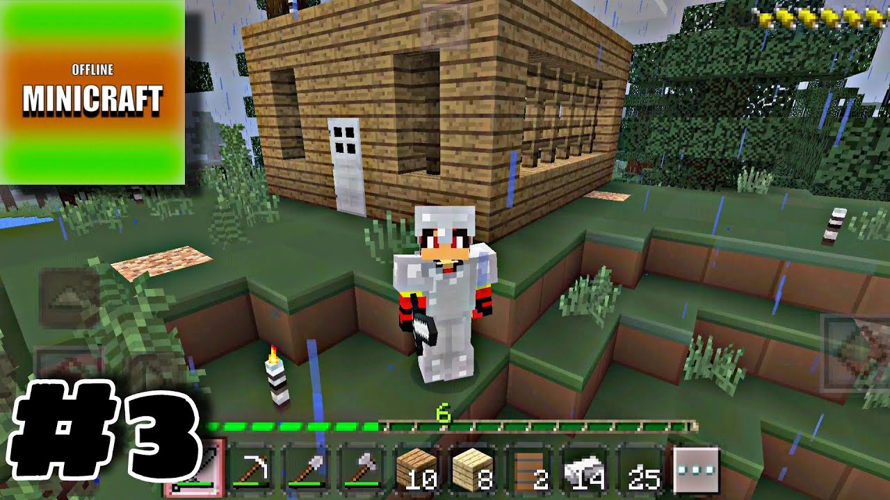 MiniCraft Offline Survival Gameplay Walkthrough Part 3 - Survival House ...