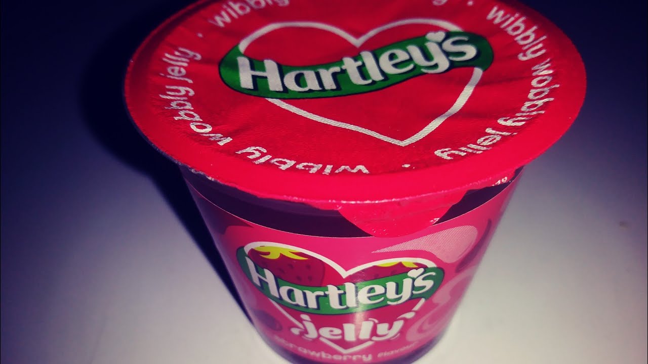 Hartleys jelly strawberry flavour pot 125g - YouTube