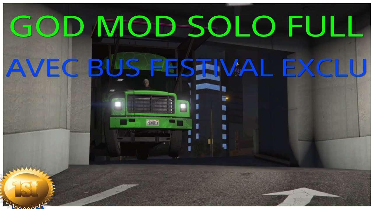 GLITCH GOD MOD (SOLO FULL) EXCLU AVEC BUS FESTIVAL Gta 5 online - YouTube