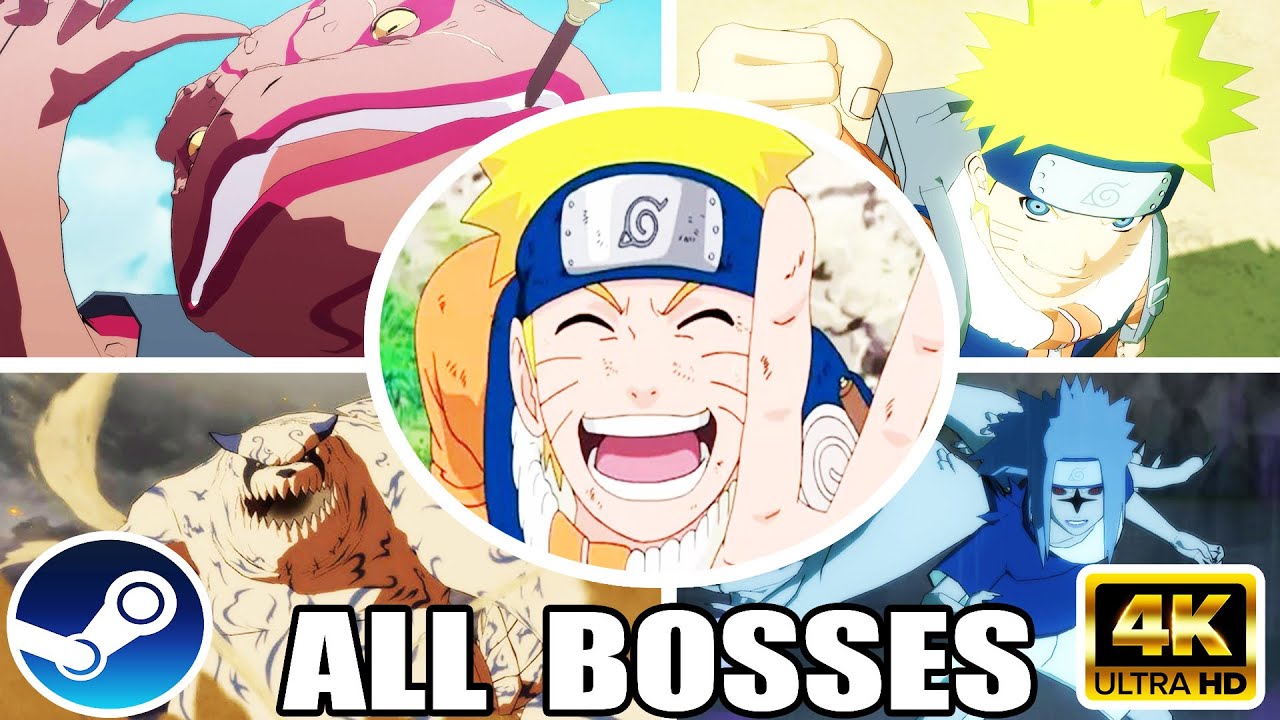 Naruto: Ultimate Ninja Storm - All Bosses (All Bonus Conditions, True ...