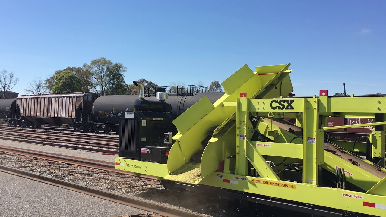 Rail Scrap Machine Dumping - YouTube