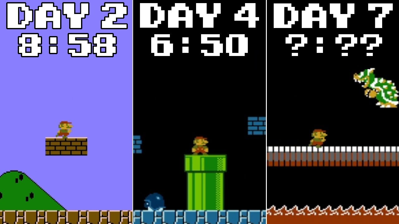 How Fast Can You Speedrun Super Mario Bros In 1 Week? - YouTube