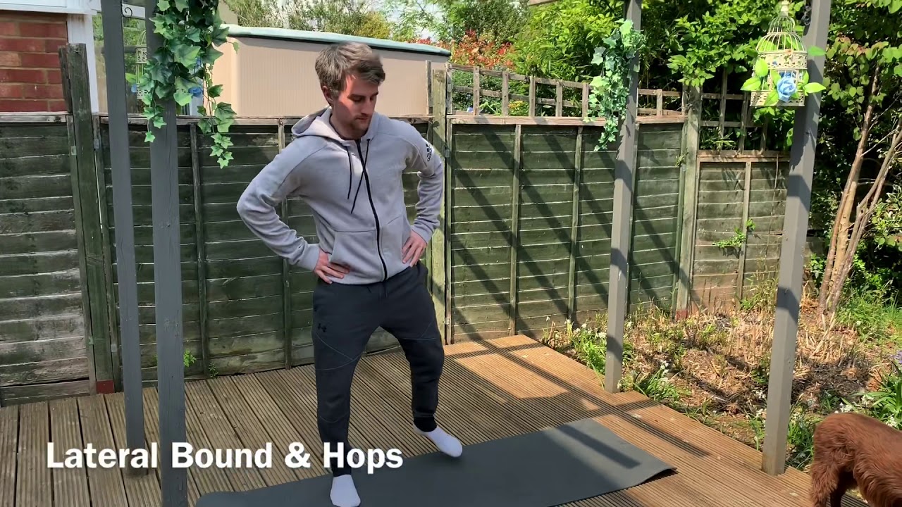 Ankle Strength Exercises - Lateral Bound & Hops - YouTube