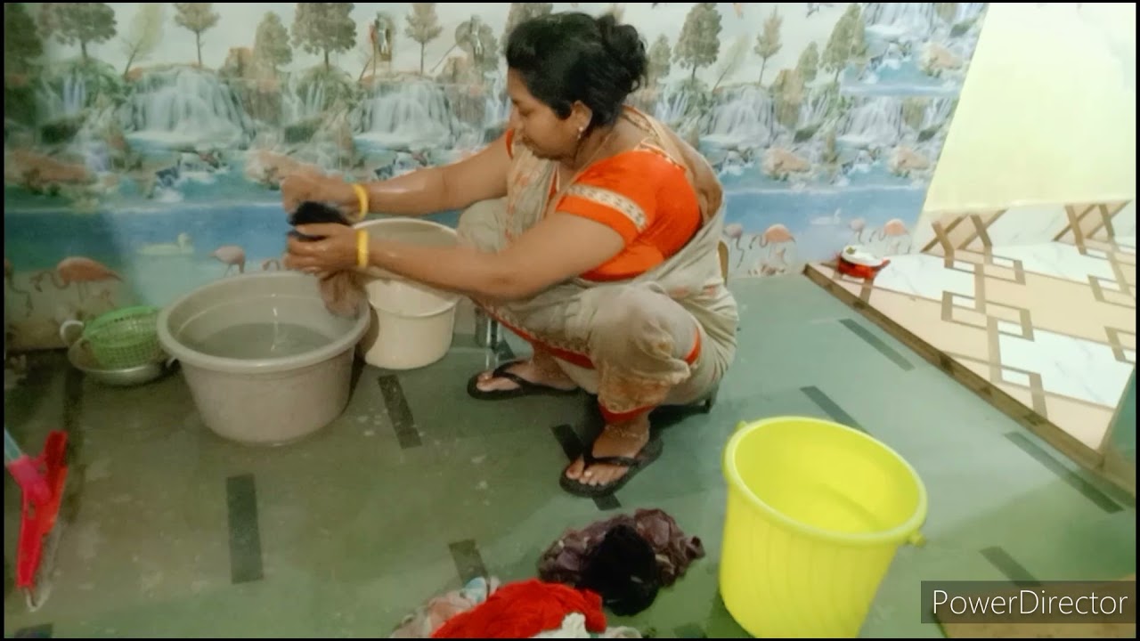 Indian cleaning blog\daily wear clothes washing by me - YouTube