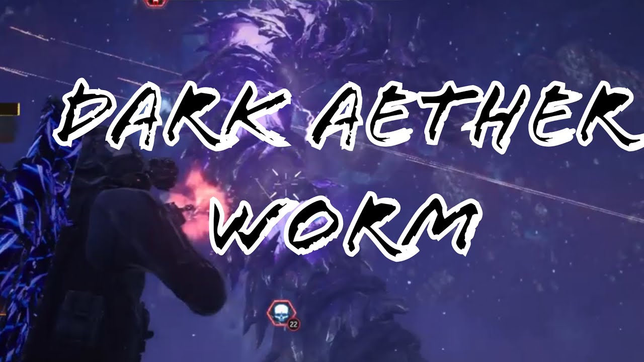 MW3 Zombies Dark Aether Worm Gameplay - YouTube