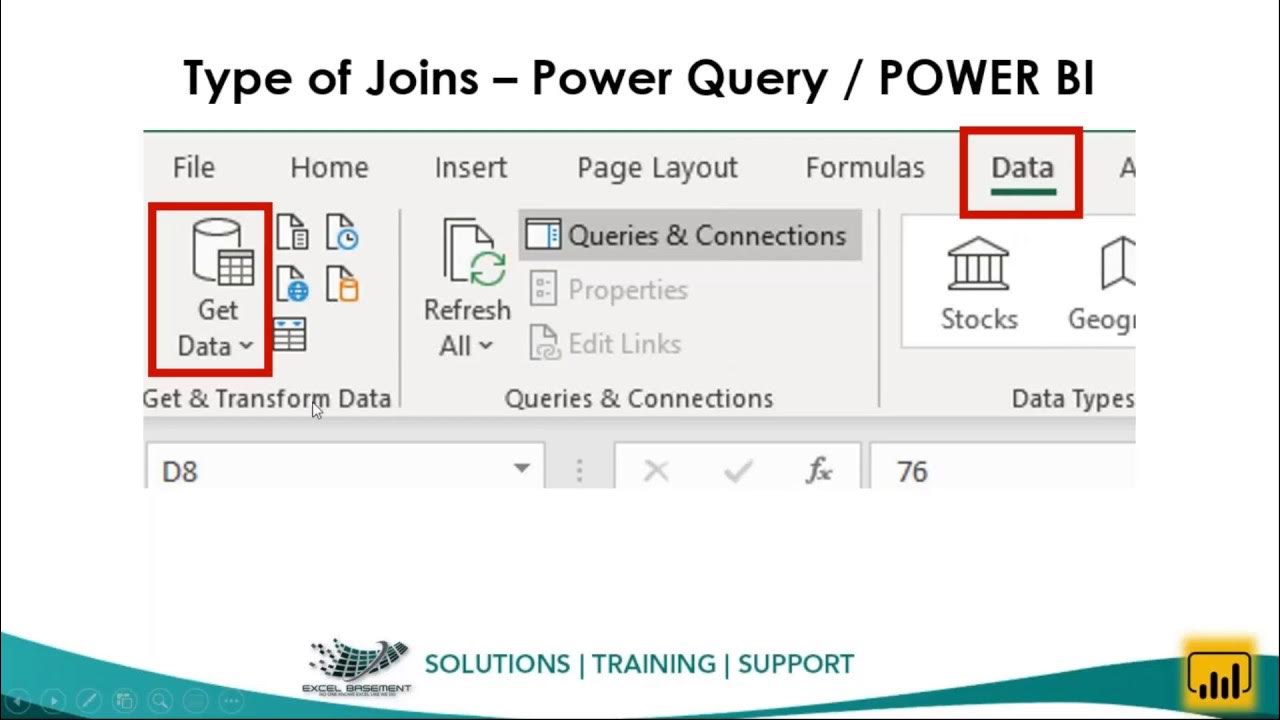 6 Types of Joins in Excel Power Query / POWER BI - YouTube