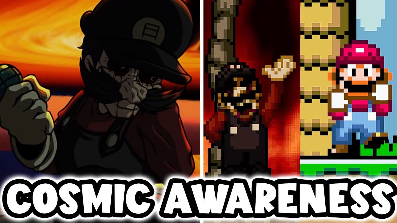 Cosmic Awareness One Shot | Friday Night Funkin' - Vs KiloByte (Mario ...