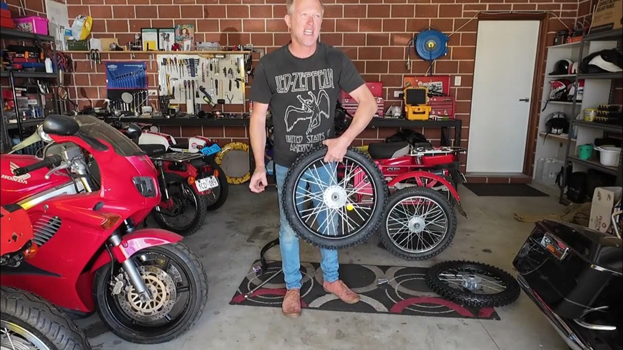 Episode 4 postie Bike CT110 Sidecar Build - Axle. - YouTube