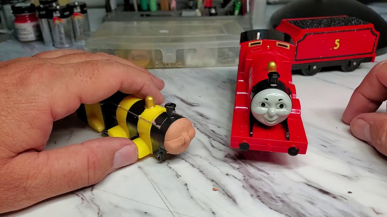 Tomy Angry James Face Mold Build - YouTube