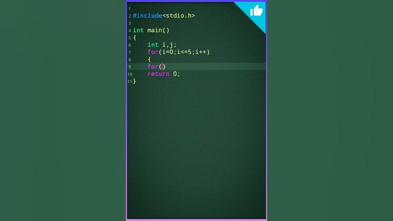 98🖥📚half Triangle Pattern Using Characters🖥 C Language Tutorial👨🏫📂📓