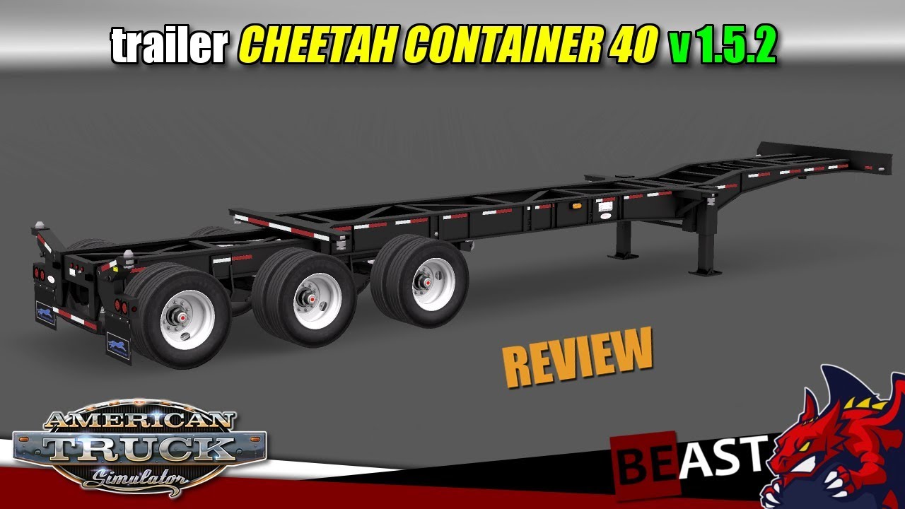 ATS (1.31) | trailer mod "trailer CHEETAH Container 40f" v1.5.2 ...