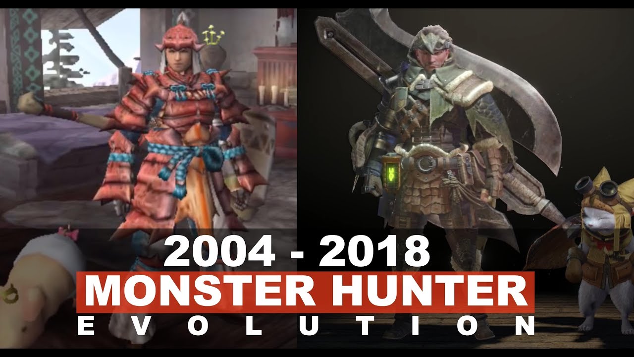 Monster Hunter Evolution of Games /魔物獵人系列回顧 2004-2018 - YouTube