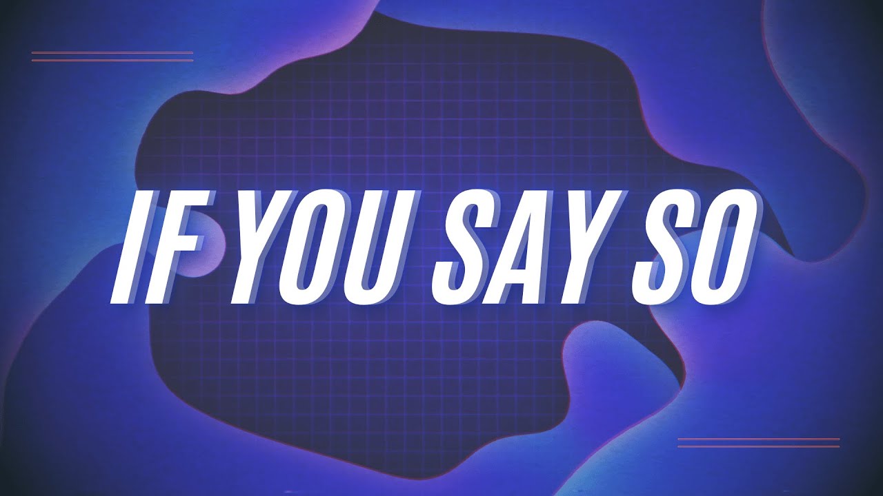 If You Say So // Pastor Cecil Mathew - YouTube